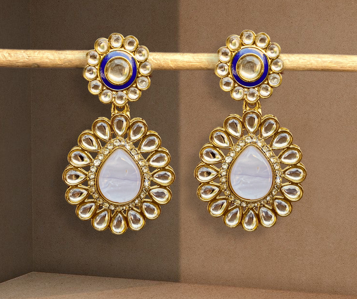 RABHYA EARRINGS (BLUE) – UnfoldSelf