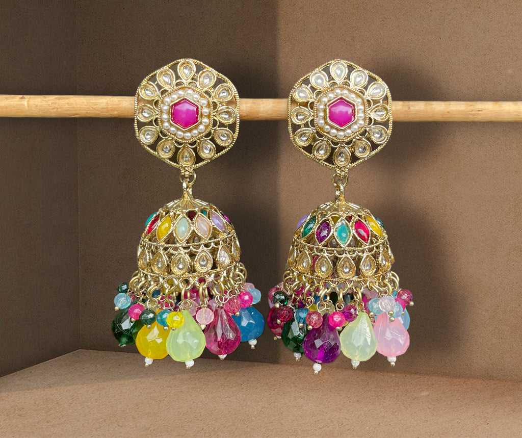 GOLDEN TRADITIONAL EARRINGS – UnfoldSelf